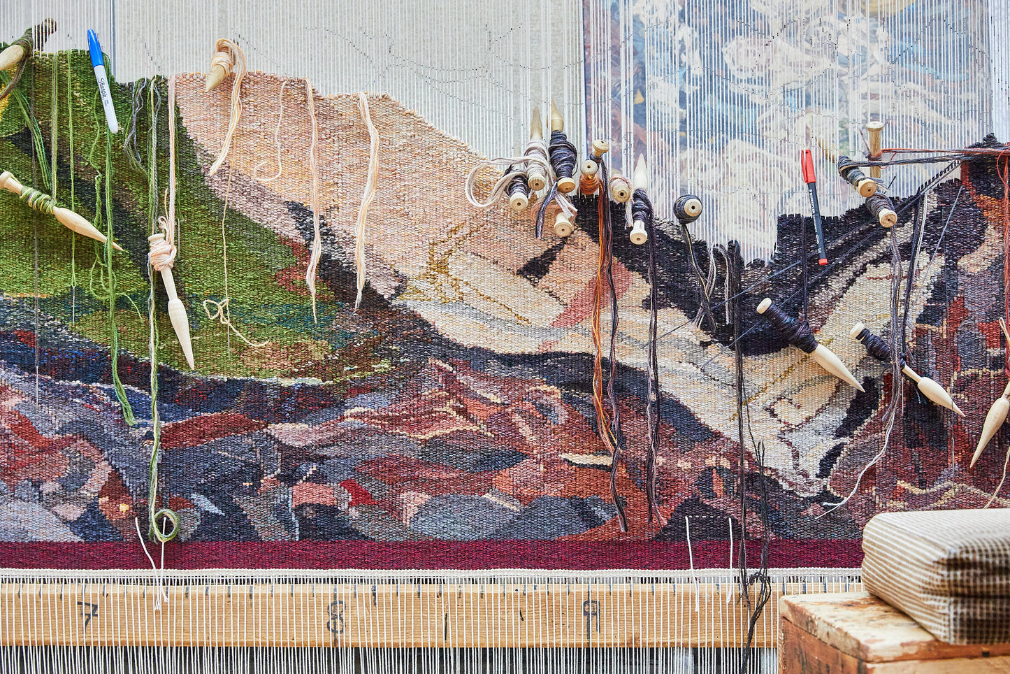 Tapestry Colour Studies: Dovecot Studios after Leon Kossoff, Study fro